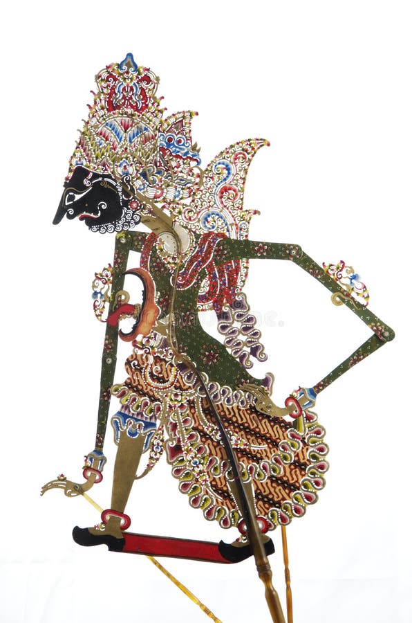 Javanese Shadow Puppet, Batara Indra Stock Photo - Image of colored ...