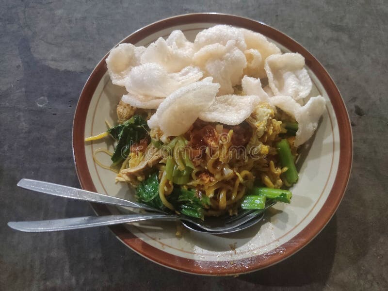 Javanese Style of Fried Noodle Stock Image - Image of fried, authentic ...