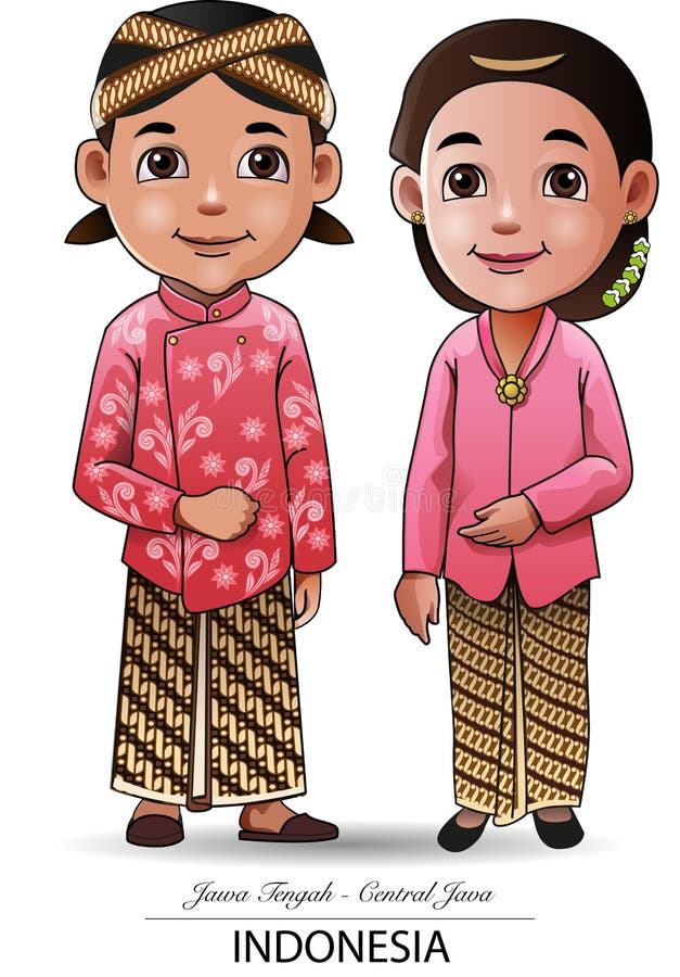 Javanese Man in Traditional National Costume Stock Illustration ...