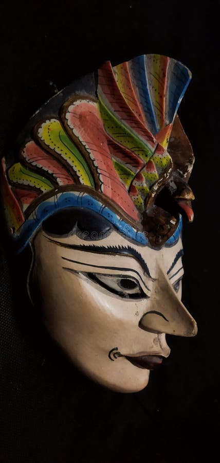 Javanese Traditional Old Mask Stock Photo - Image of face, poster ...