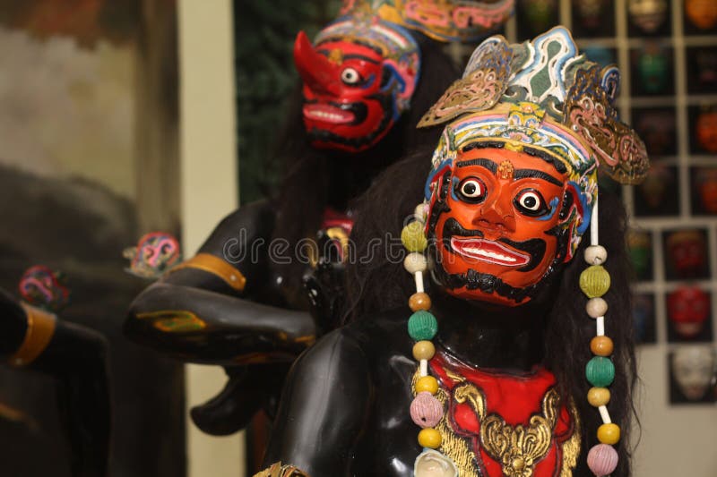 Javanese Traditional Puppet Mask. Stock Image - Image of ramayana ...