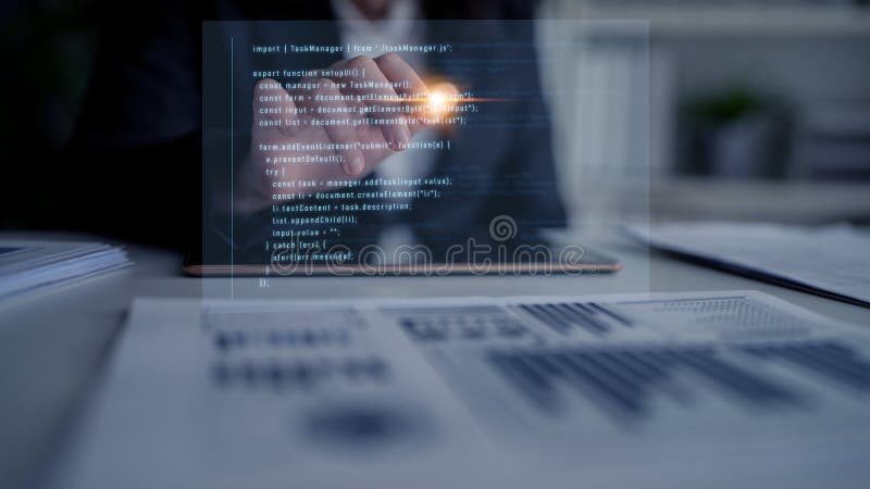 JavaScript Code for Task Management UI Functionality Latch Stock Photo - Image of frontend ...