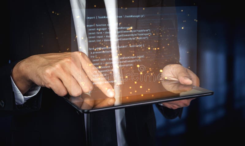 JavaScript Code for Task Management UI Functionality Latch Stock Photo - Image of frontend ...