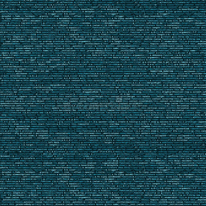 Javascript Code In Text Editor Coding Cyberspace Concept Screen Of Web Developing Code Stock