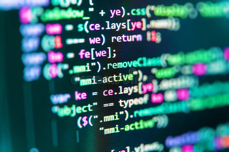 Javascript Code In Text Editor Php Data Source File Stock Image Image Of Intelligence Data