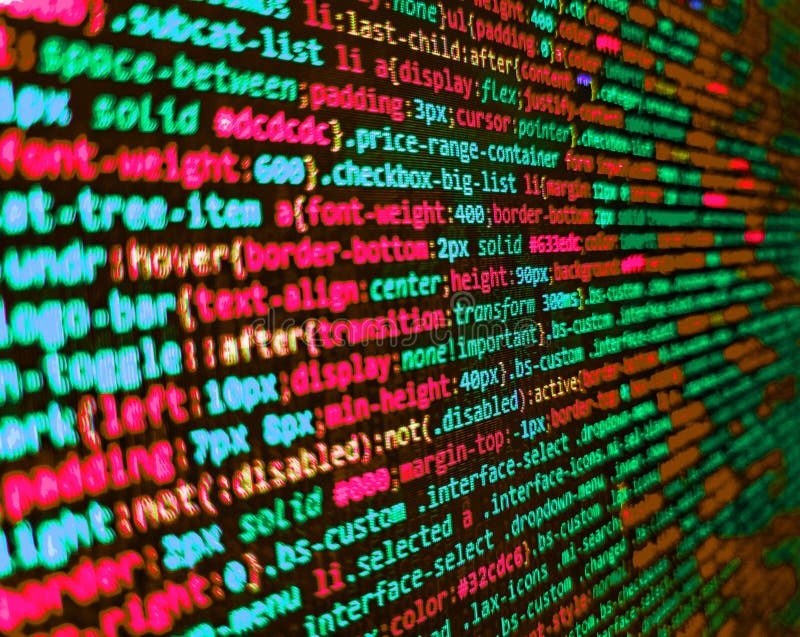 Javascript Functions Variables Objects Javascript Code In Bracket Software Stock Image