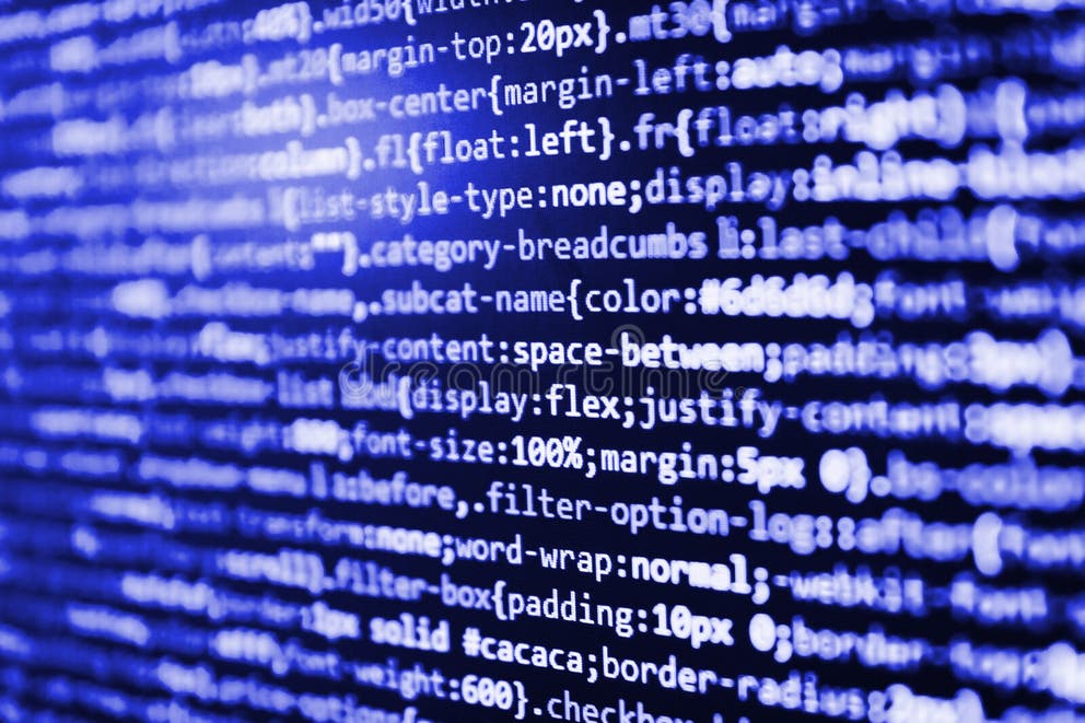 Javascript Functions, Variables, Objects. Stock Image - Image of ...