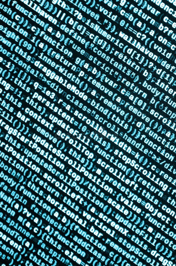 Javascript Functions, Variables, Objects. Monitor Closeup of Function ...