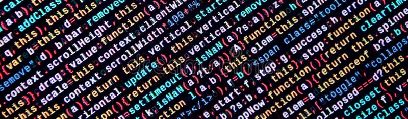Javascript Functions Variables Objects Monitor Closeup Of Function Source Code Stock 4632
