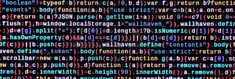 Javascript Functions, Variables, Objects. Monitor Closeup of Function ...