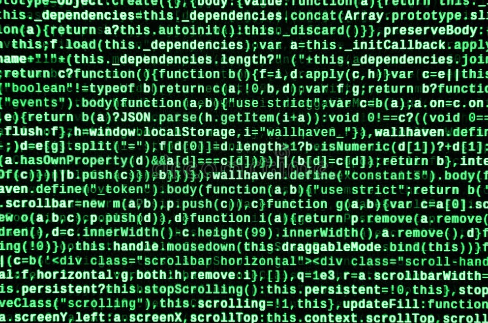 Javascript Functions, Variables, Objects. Monitor Closeup of Function ...