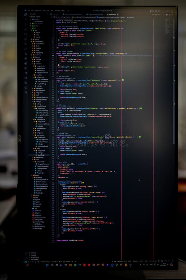 Javascript Programming Language Code In Text Editor Stock Image Image Of Secure Defense