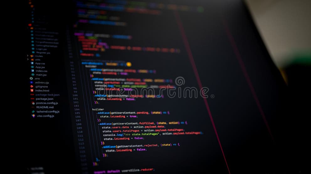JavaScript Programming Language Code in Text Editor. Stock Photo - Image of firewall, code ...