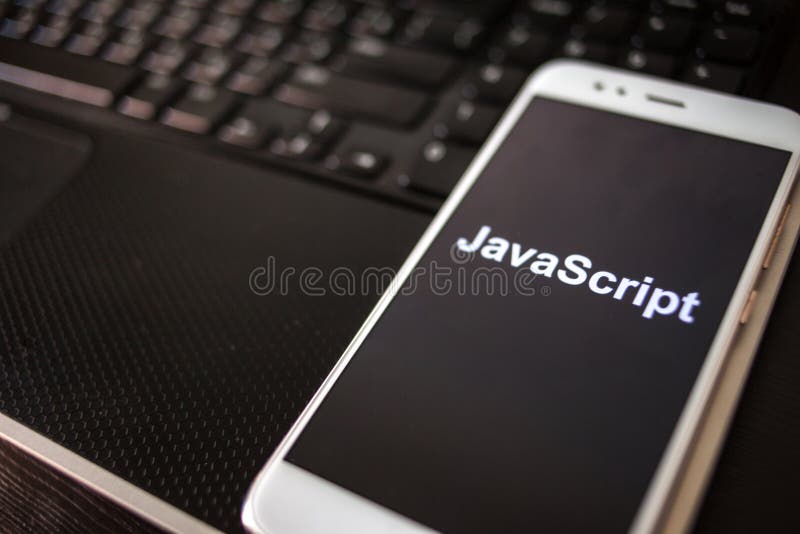 Javascript Programming Language For Mobile Development Concept