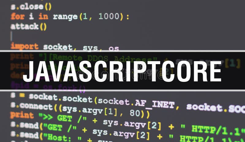 Javascriptcore Concept With Random Parts Of Program Code Javascriptcore With Programming Code