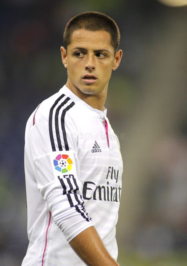 Javier Chicharito Hernandez Do Real Madrid Foto Editorial - Imagem de ...