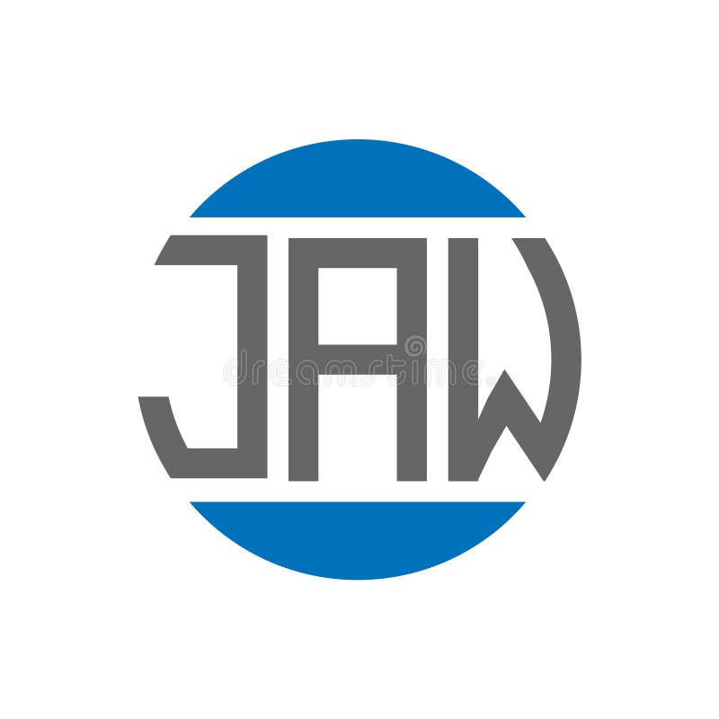 JAW Letter Logo Design on White Background. JAW Creative Initials ...