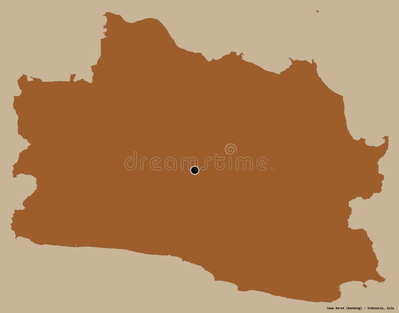 Jawa Barat, Province of Indonesia, on Solid. Pattern Stock Illustration ...