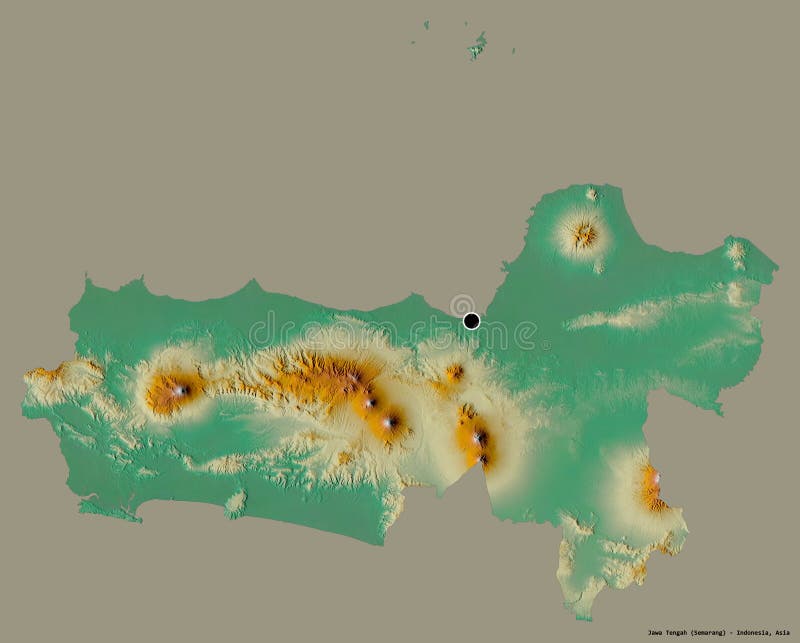 Jawa Tengah, Central Java Administrative and Political Vector Map ... Jawa Tengah, Central Java Administrative and Political Vector Map ...