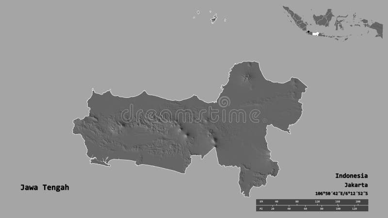 Jawa Tengah, Central Java Administrative and Political Vector Map ... Jawa Tengah, Central Java Administrative and Political Vector Map ...