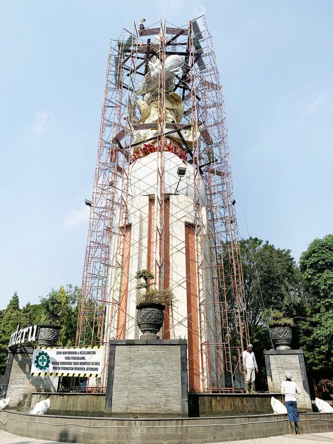 Jayandaru Monument in Sidoarjo Square, East Java, Which is Under ...