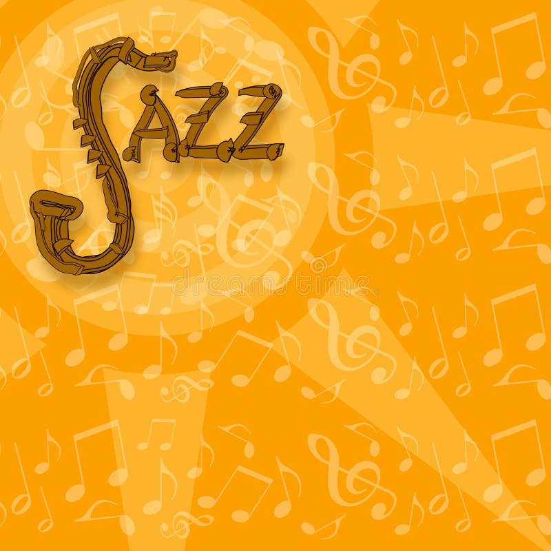 Jazz background stock illustration. Illustration of bright - 82268435