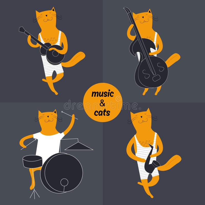 Jazz Cat Stock Illustrations – 1,271 Jazz Cat Stock Illustrations ...