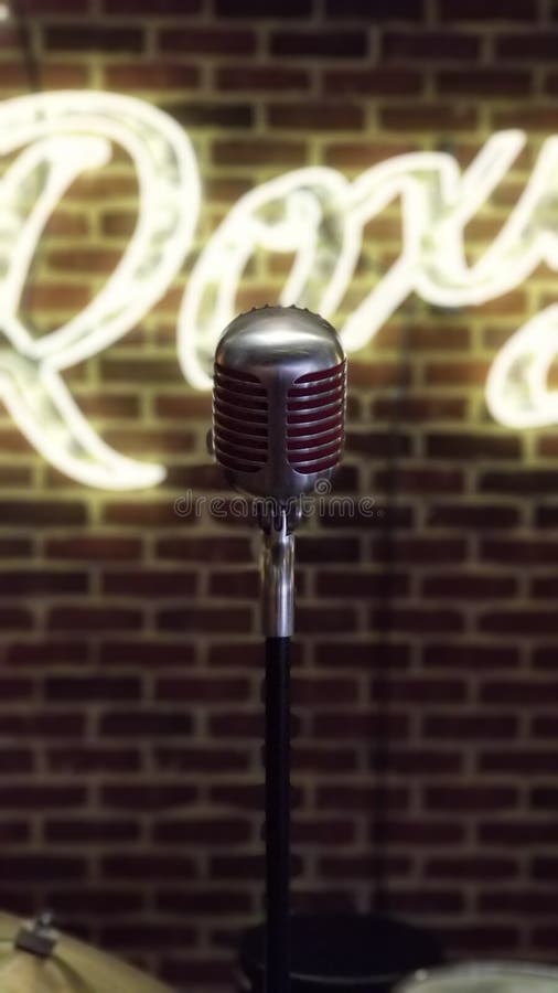Jazz band microphone stock image. Image of microphone - 114824125