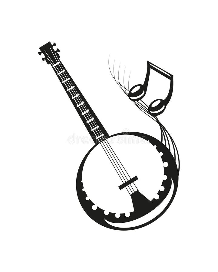 Jazz banjo music stock vector. Illustration of instrument - 312004862