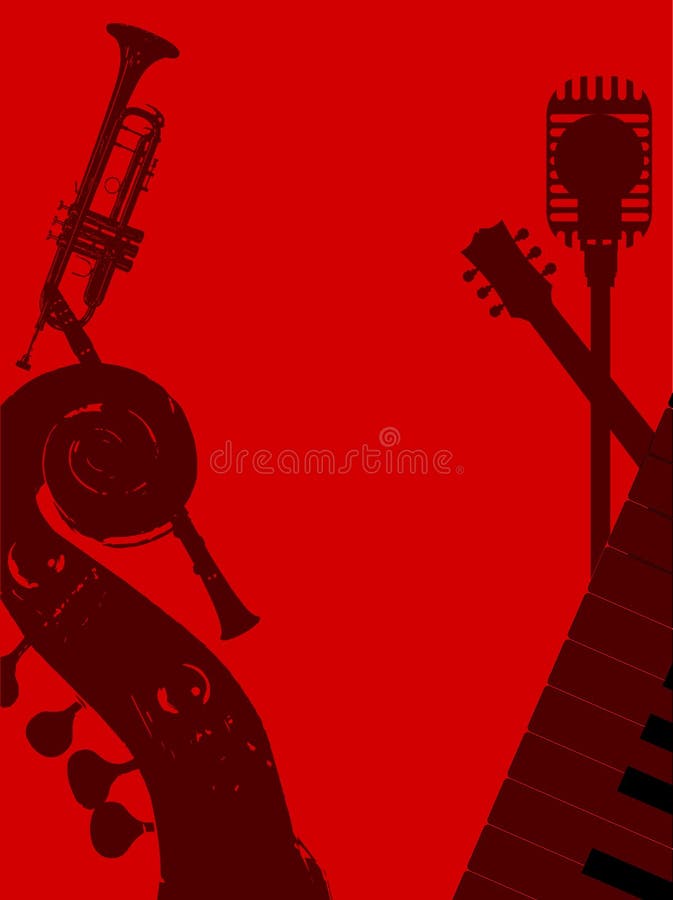 Jazz Club Background stock illustration. Illustration of bass - 51605095