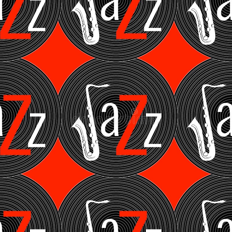 Jazz Concept. Vinyl Record and Word Jazz. Letter J - Saxophone ...