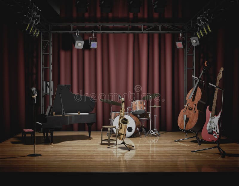 Jazz Concert stock illustration. Illustration of live - 22618214
