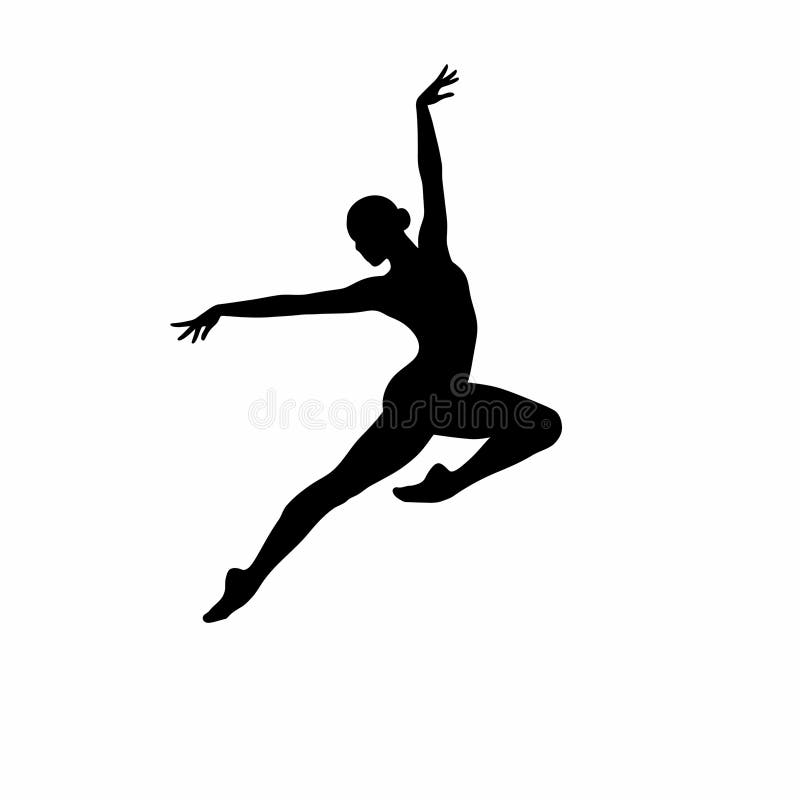 Jazz dance silhouette stock vector. Illustration of fluid - 375316070