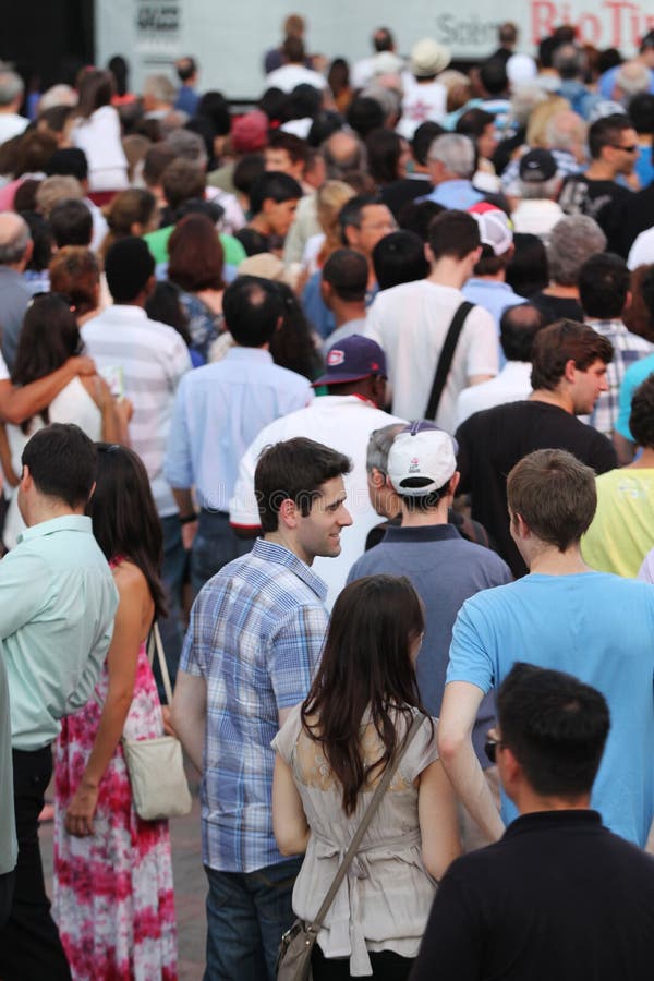 Jazz Festival Crowd in Montreal Editorial Stock Image - Image of adult ...