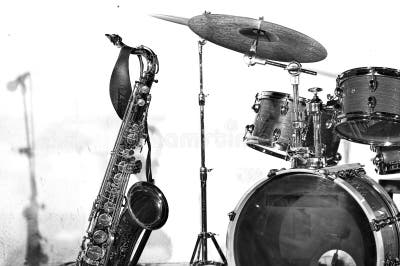 Jazz instruments stock photo. Image of performance, guitarist - 1025738