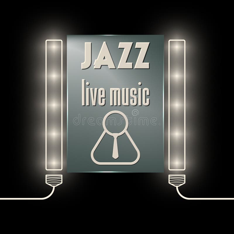 Jazz Live Music Concert Vector Icon Template of Saxophone Stock Vector ...