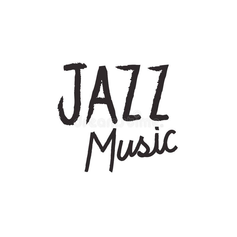 Jazz Music Label Isolated Icon Stock Vector - Illustration of jazz ...