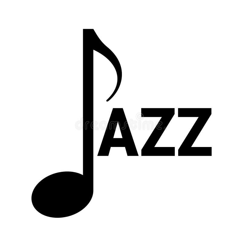 Jazz Music - Text with Note Stock Vector - Illustration of eighth ...