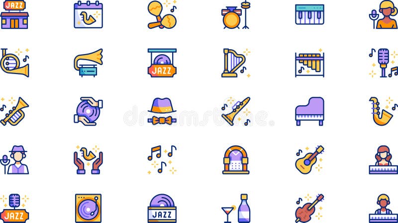 Jazz Revival Icon Pack High-Quality Vector Icons Collection with ...