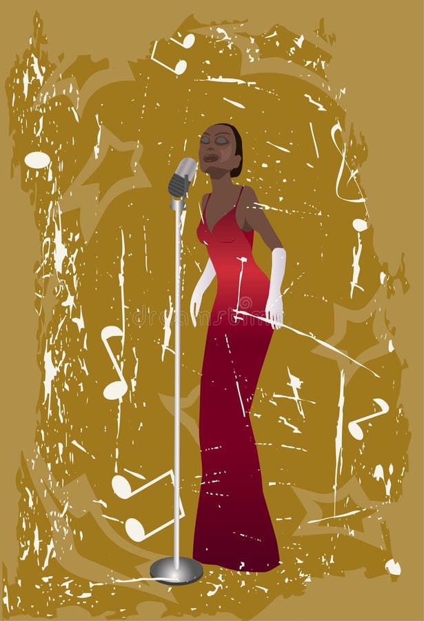 Jazz singer stock vector. Illustration of note, abstract - 2728991
