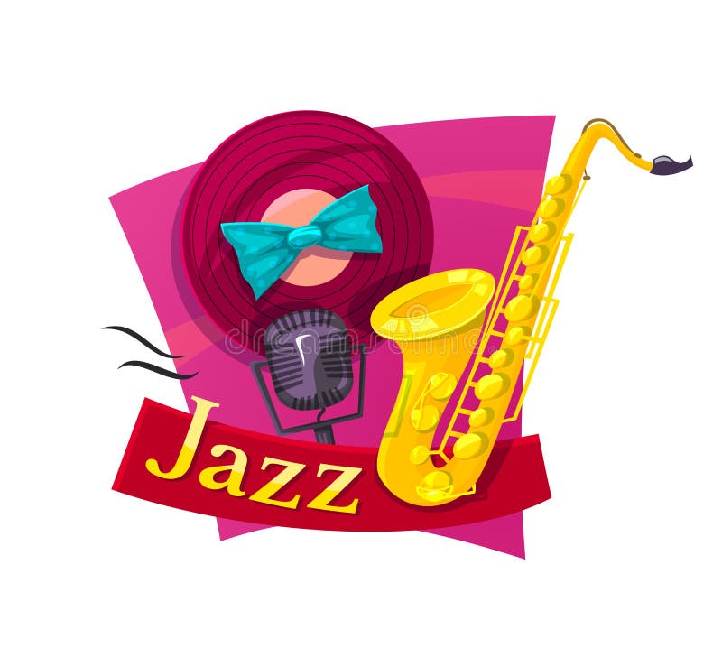 Jazz vector illustration stock vector. Illustration of festival - 75754074