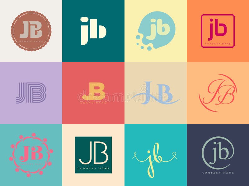 JB Logo Company Template. Letter J and B Logotype Stock Vector ...