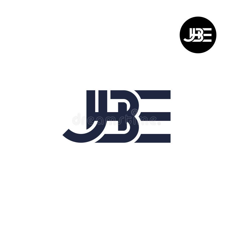 JBE Logo Letter Monogram Design Stock Vector - Illustration of monogram ...