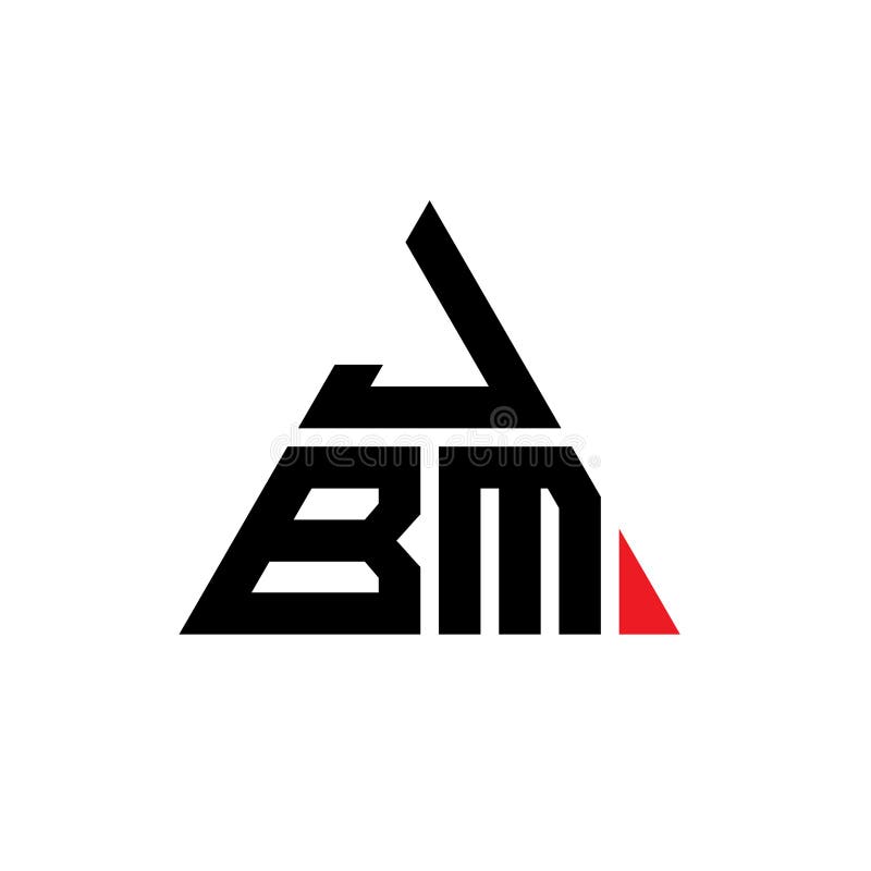 JBM Triangle Letter Logo Design with Triangle Shape. JBM Triangle Logo ...