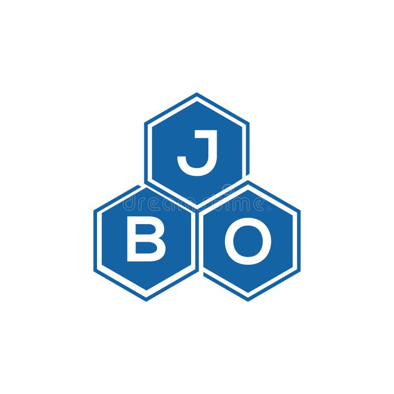 JBO Letter Logo Design on White Background.JBO Creative Initials Letter ...