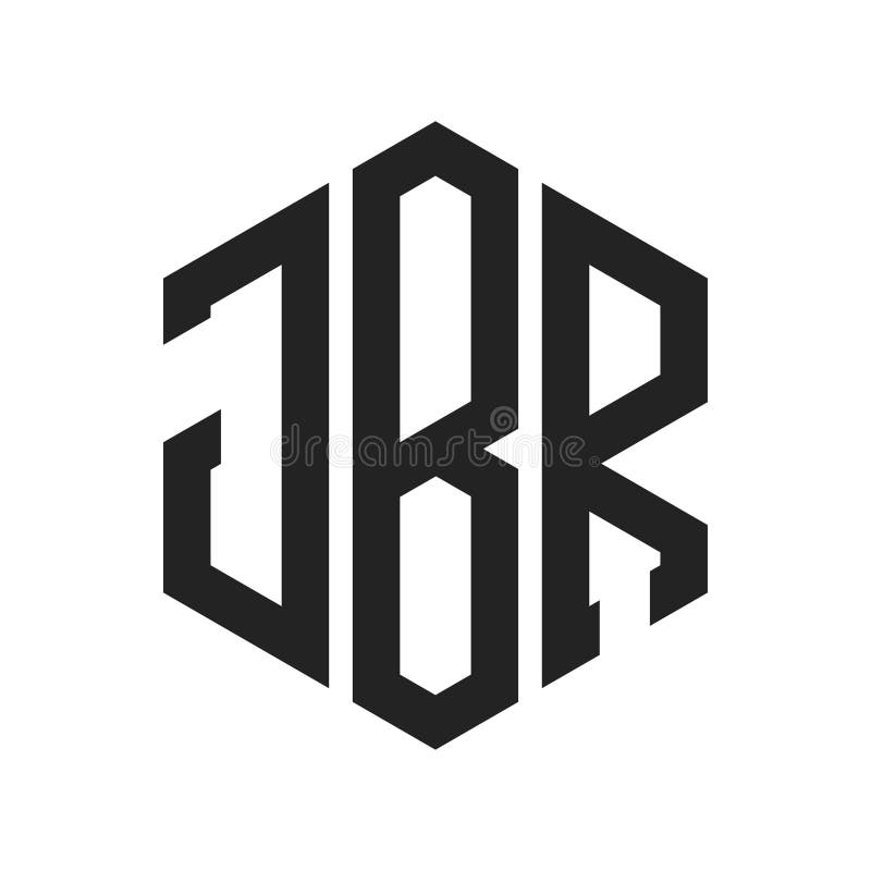 JBR Logo Design. Initial Letter JBR Monogram Logo Using Hexagon Shape ...