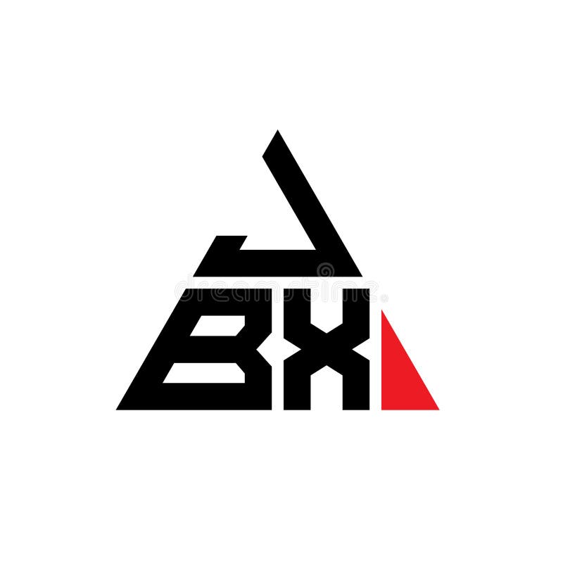 JBX Triangle Letter Logo Design with Triangle Shape. JBX Triangle Logo ...