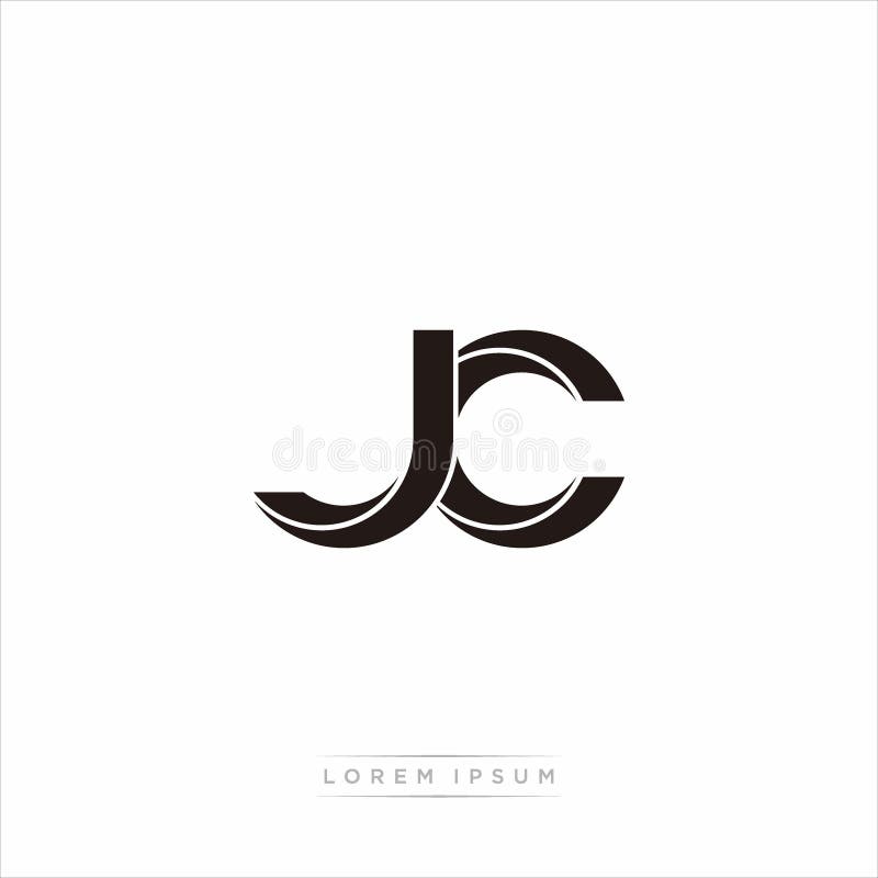 Elegant Letter Monogram Jc Stock Illustrations – 570 Elegant Letter ...
