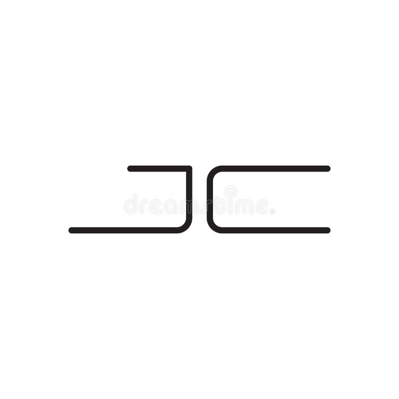 Jc Initial Letter Vector Logo Icon Stock Vector - Illustration of ...