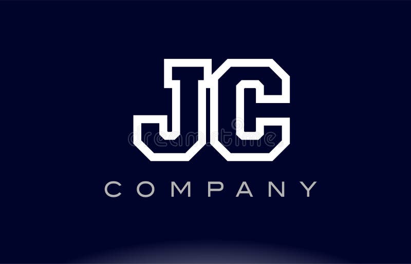 JC J C Alphabet Letter Logo Icon Company Stock Vector - Illustration of ...